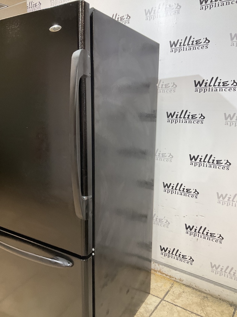 Amana Used Refrigerator Top and Bottom Mount 32 1/2” x 69 1/2” (Black ...