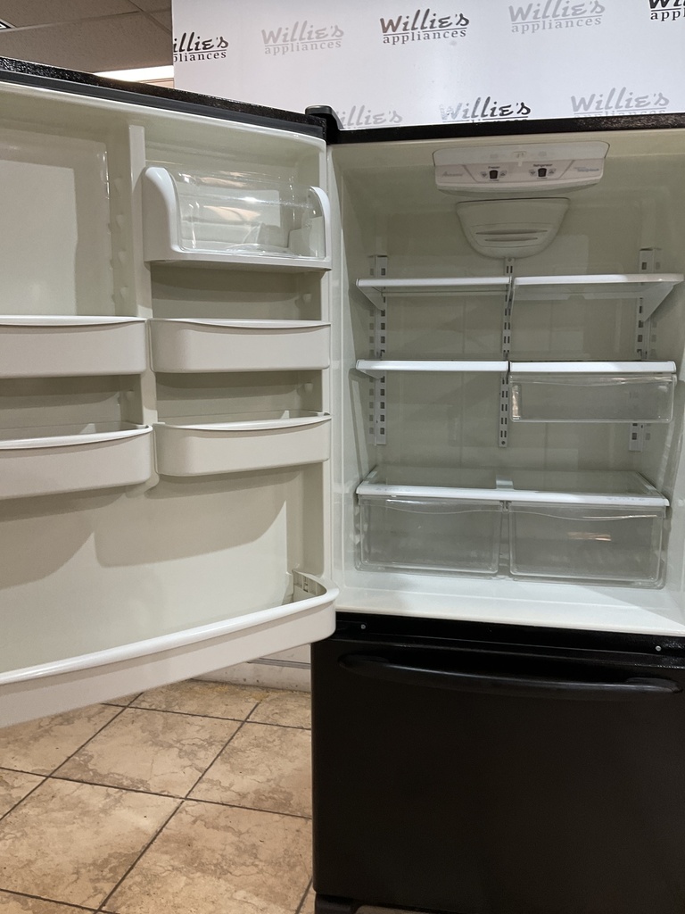 Amana Used Refrigerator Top and Bottom Mount 32 1/2” x 69 1/2” (Black ...