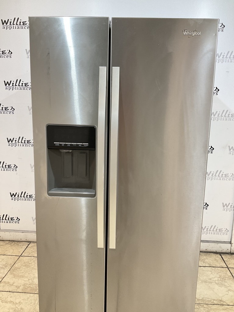 Whirlpool Used Refrigerator Side by Side Counter Depth 36x69 (Stainless ...