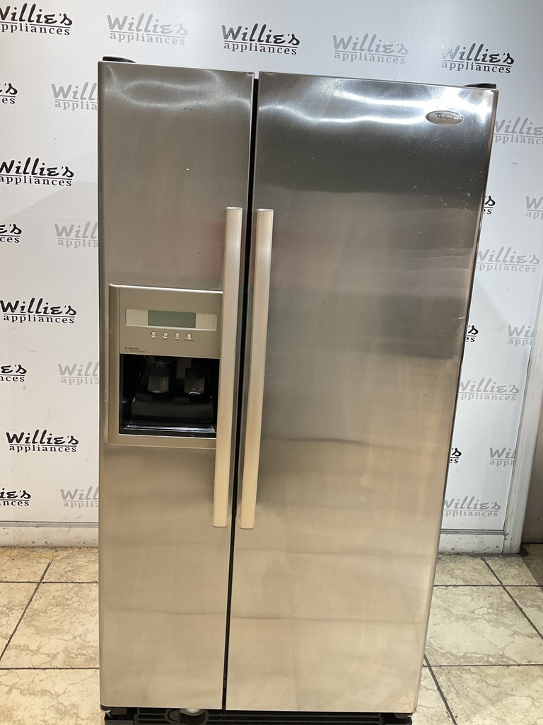 Whirlpool Used Refrigerator Side by Side 33x66 (Stainless Steel ...
